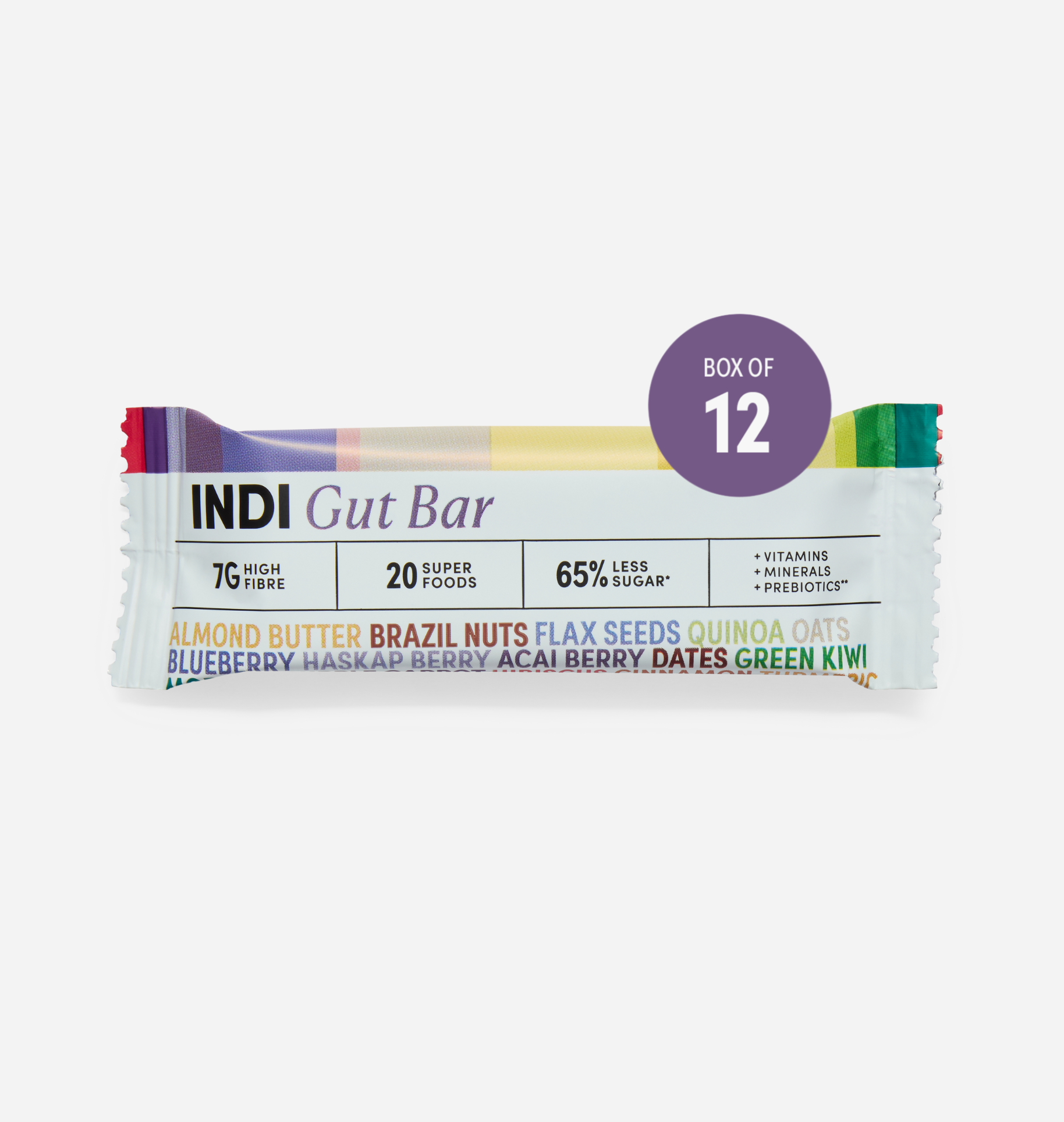 Indi Supplements® | Gut Bar | High Fibre Snack Bar | Vegan Friendly – INDI